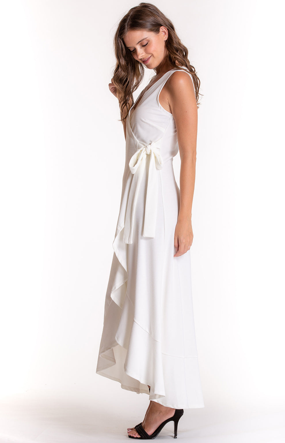 Vikki Midi Dress - White – Koba Boutique